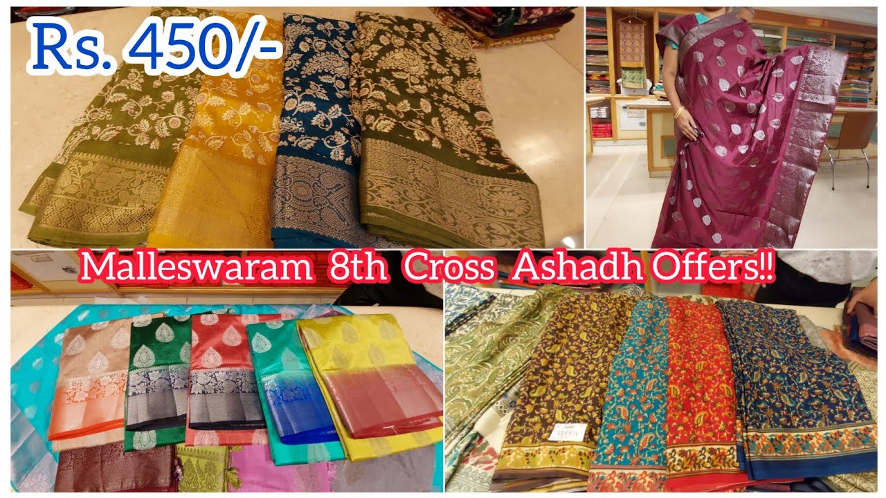 Bangalore Malleswaram Budget Friendly Fancy Sarees Ashadha Offers ...