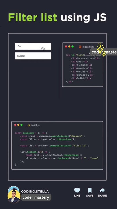 Want to clean up arrays in a flash? 🚀 Learn how to use JavaScript’s .filter() method - YouTube