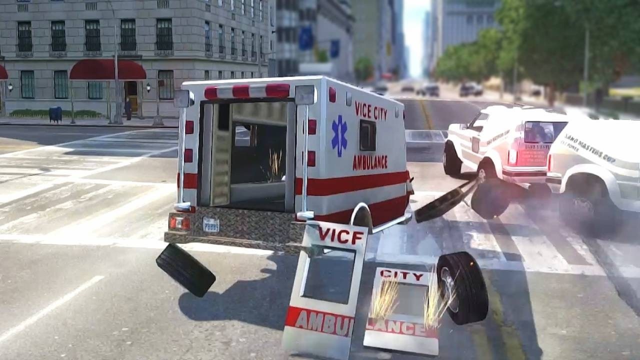 Vice City cars GTA 4 damage physics - YouTube