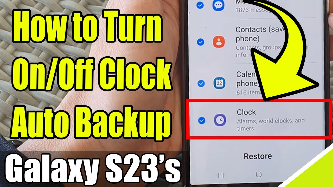 Galaxy S23's: How to Turn On/Off Settings Auto Backup - YouTube