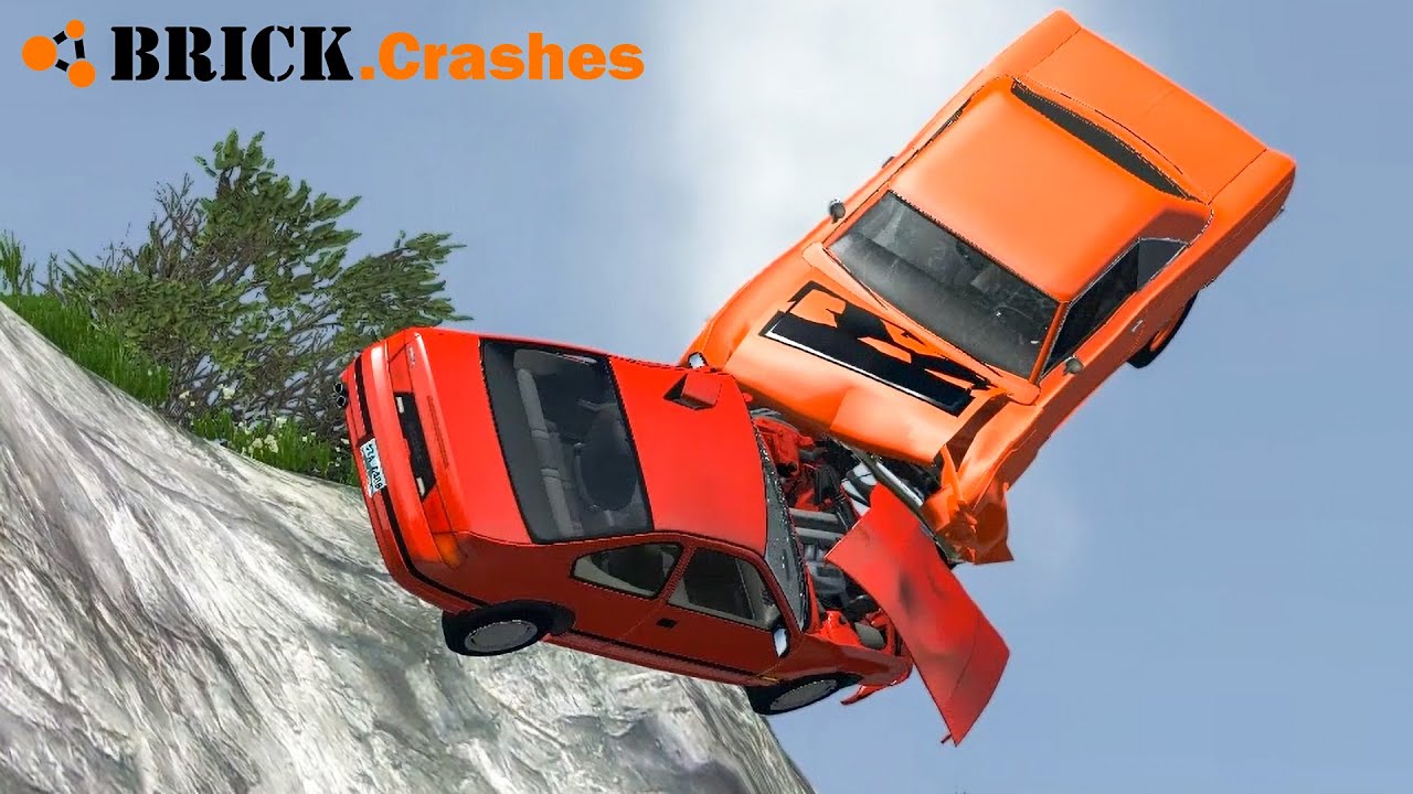 Cliff Drops #1 Realistic car accidents BeamNG Drive | Brick Crashes ...