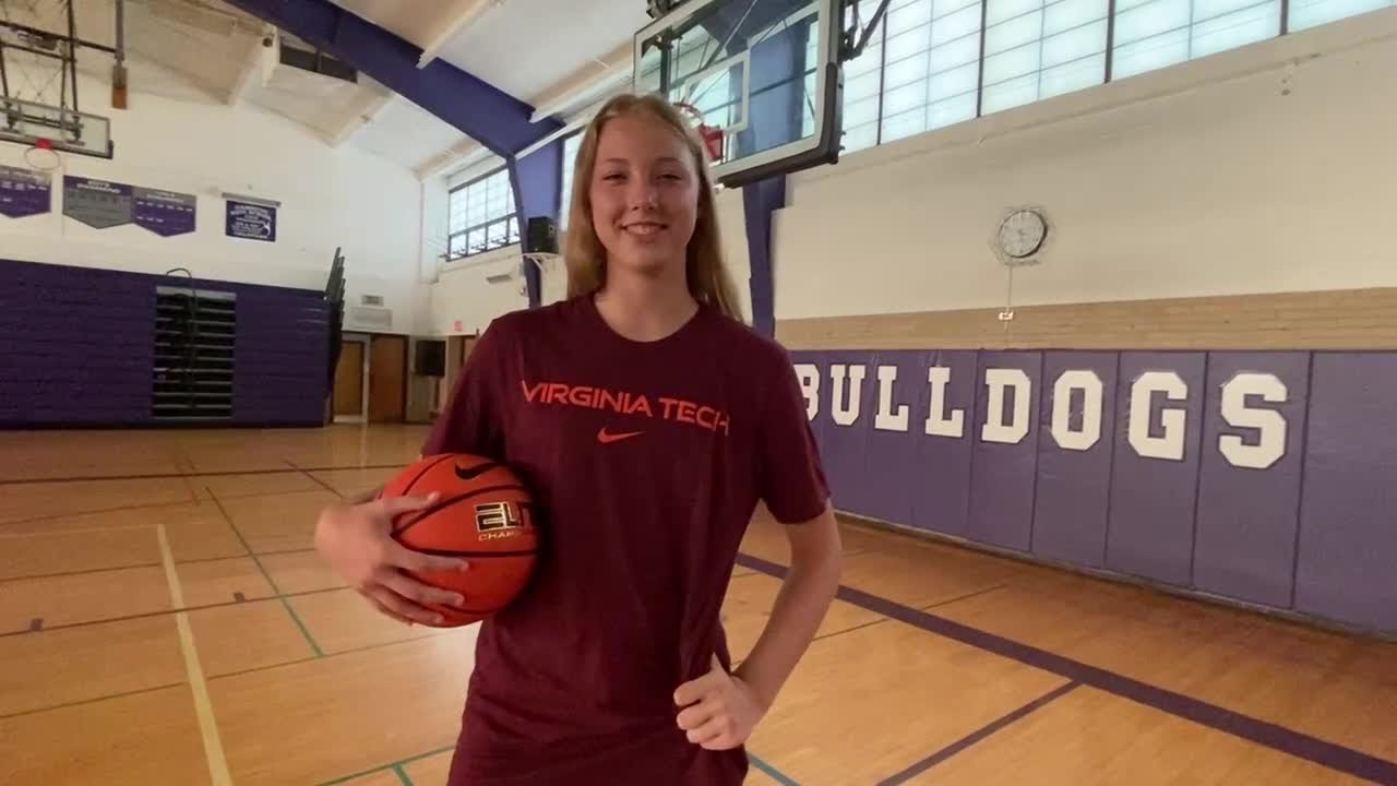 Hamburg Senior Clara Strack commits to Virginia Tech - YouTube