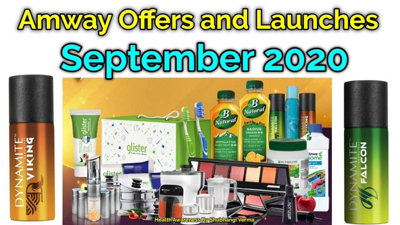Amway Offers and New launches September 2020 Detailed Video - YouTube