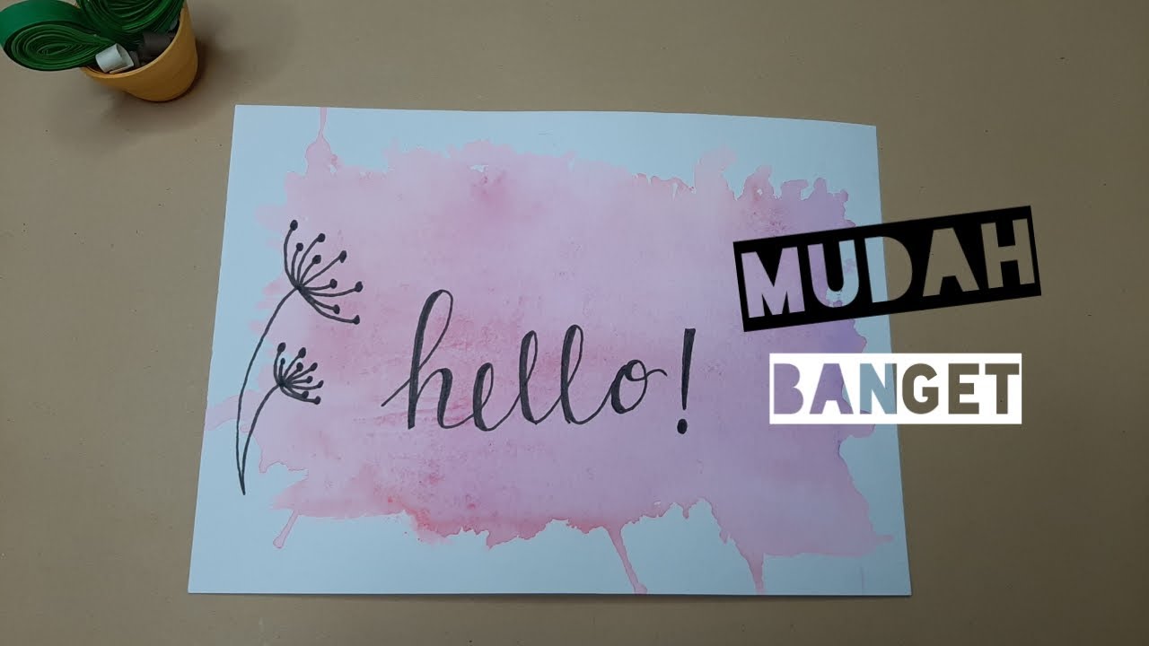 Tutorial Membuat Lettering Menggunakan Pena, MUDAH BANGET !! | Hand ...