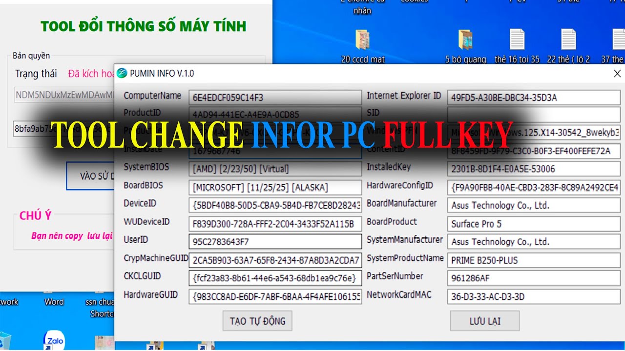 Thay đổi thông tin máy tính || Change infor Pc - YouTube