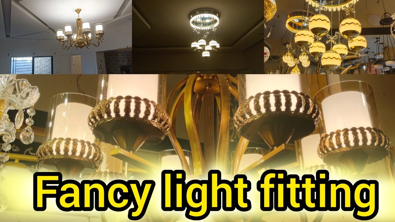 Fancy light fitting | crystal fanoos chandelier installation | Urdu ...