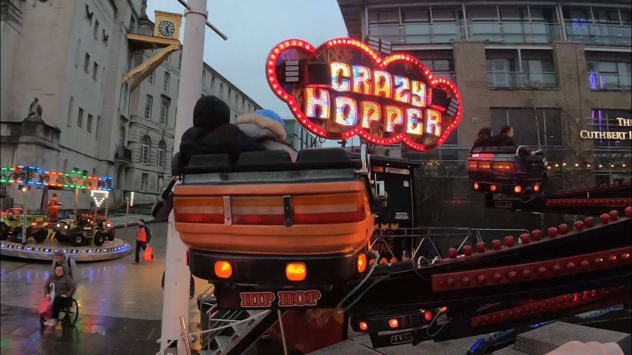 Roger Tuby - Crazy Hopper - Leeds Valentines Fair 2022 (Onride) - YouTube
