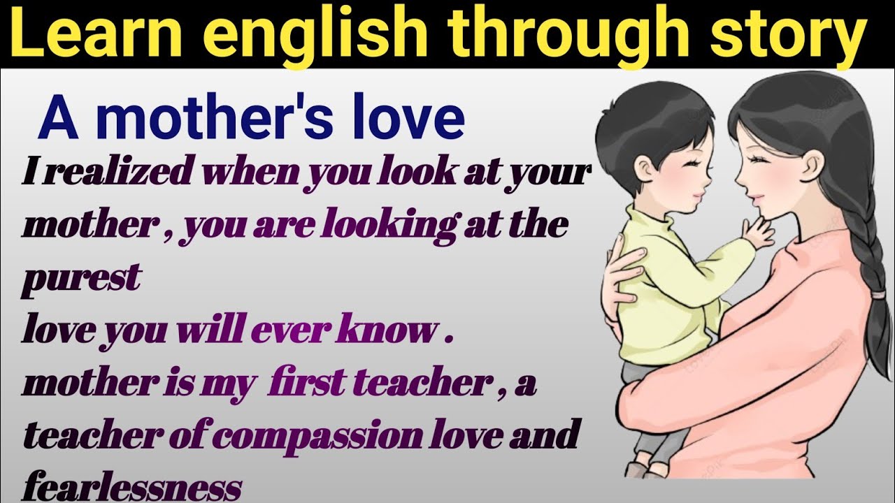 A mother's love || Short moral story || learn english with story ...