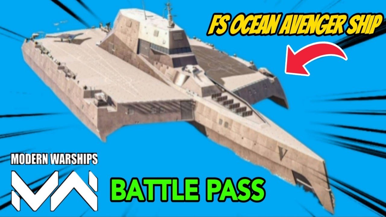 Modern Warships: FS Ocean Avenger ship (T3) (Battle Pass) - YouTube