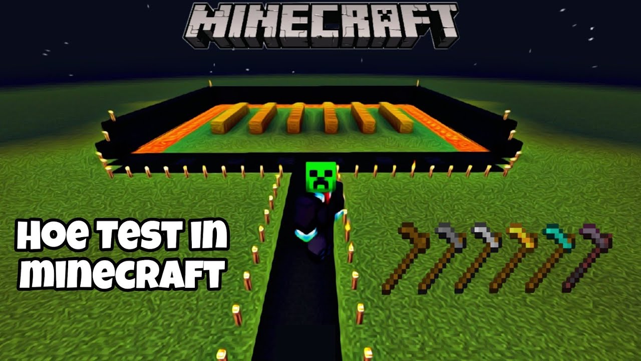 Hoe Test in minecraft - YouTube