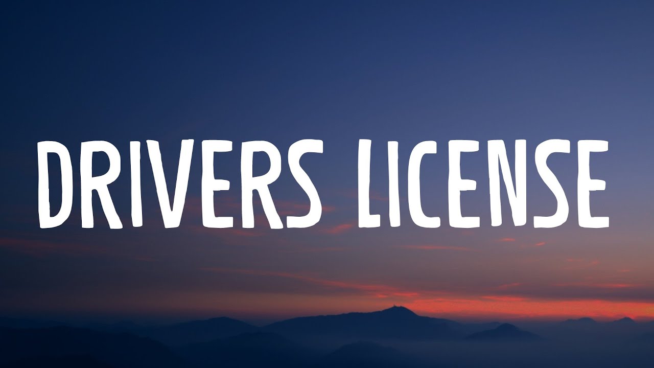Olivia Rodrigo - drivers license (Lyrics) - YouTube