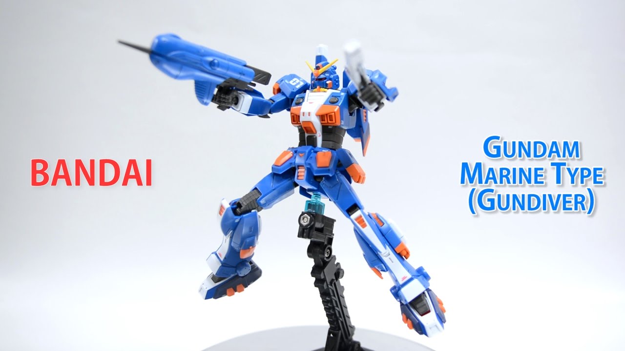 [3D SPIN] HGUC 1/144 수중형 건담 [건다이버] / GUNDAM MARINE TYPE [GUNDIVER ...