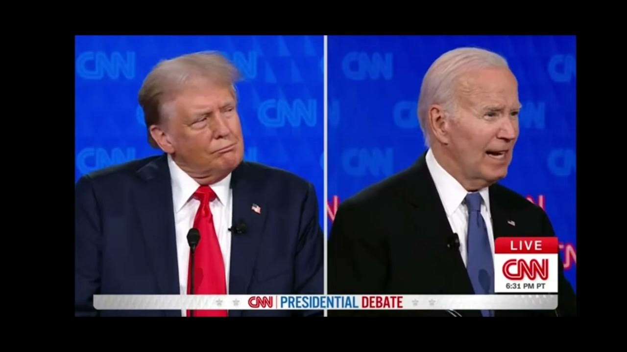 Часть дебатов Трампа и Байдена о России и Украине Youtube