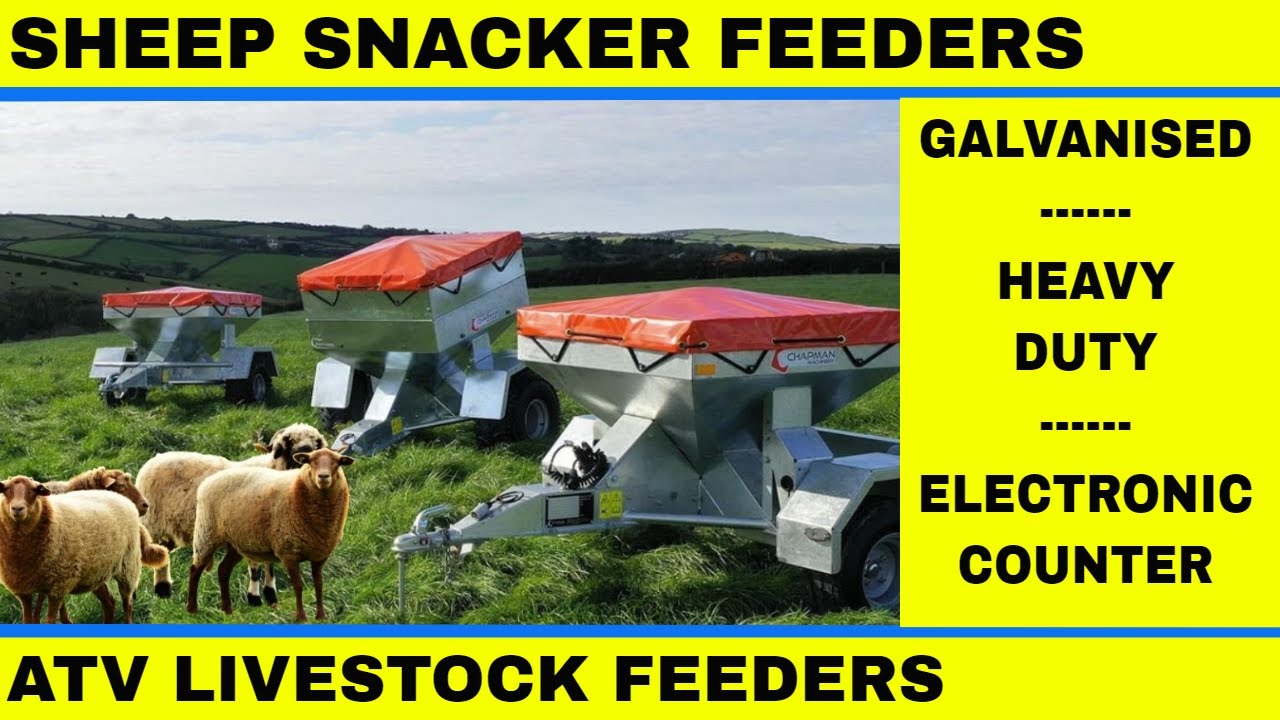Sheep Snacker for Feeding Sheep - Trailed Sheep Snacker TF350 - YouTube