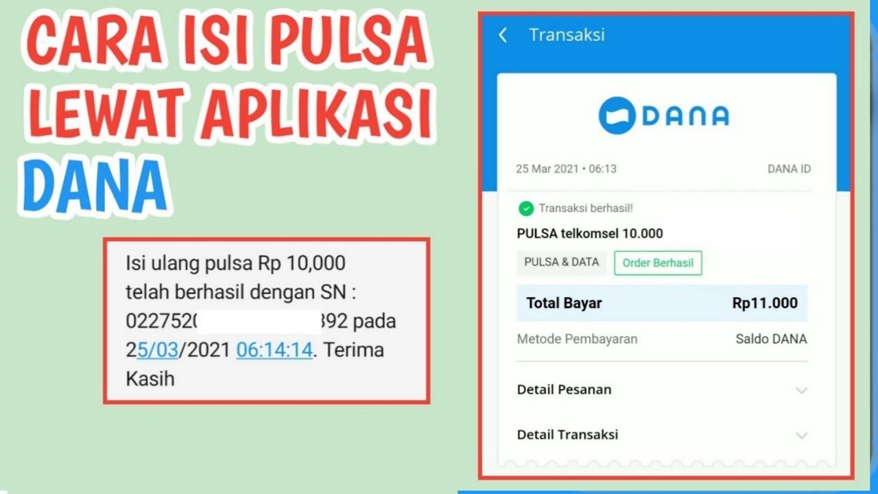 Cara Beli Pulsa Handphone di dana bagi pemula - YouTube