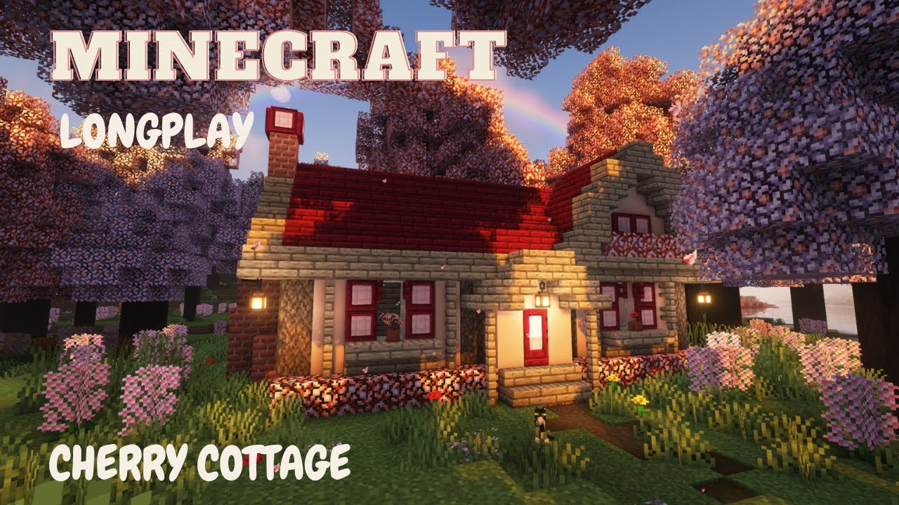 Minecraft Longplay | Cherry Cottage (No Commentary) 1.19.2 - YouTube