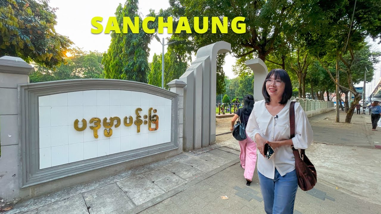 [Ep12.Sanchaung] I walked around Sanchaung literally and found some ...