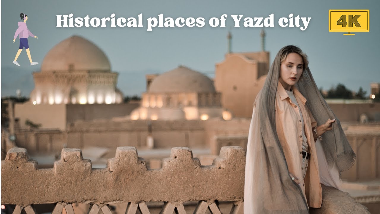 Yazd in 4K, Walking in the historical fabric of the world city of Yazd ...