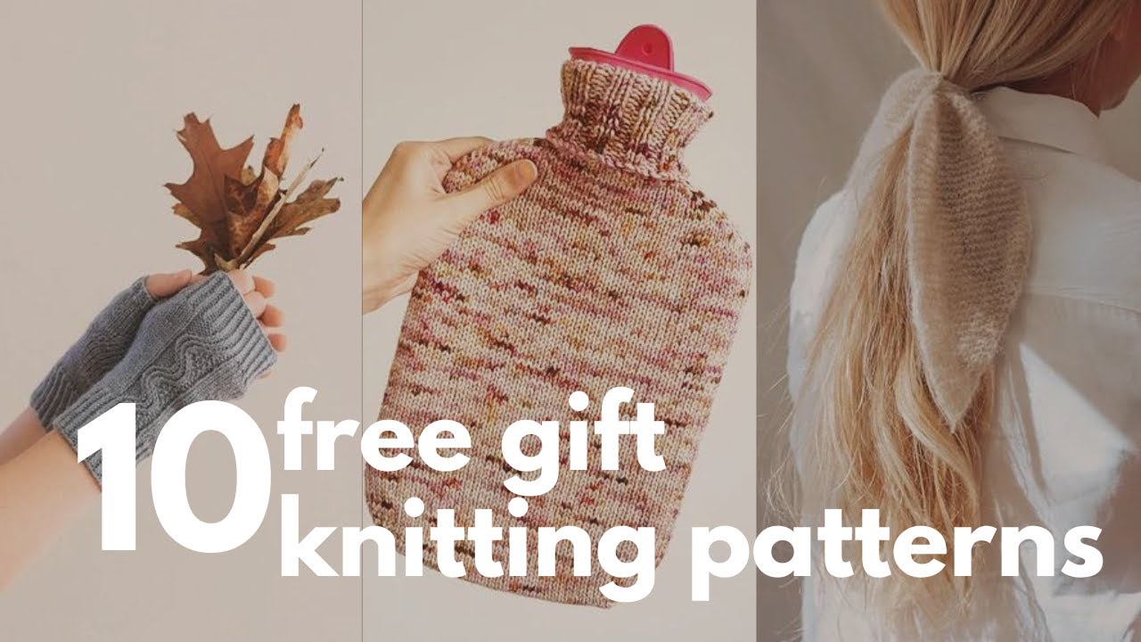 10 free & quick gift knitting patterns! - YouTube