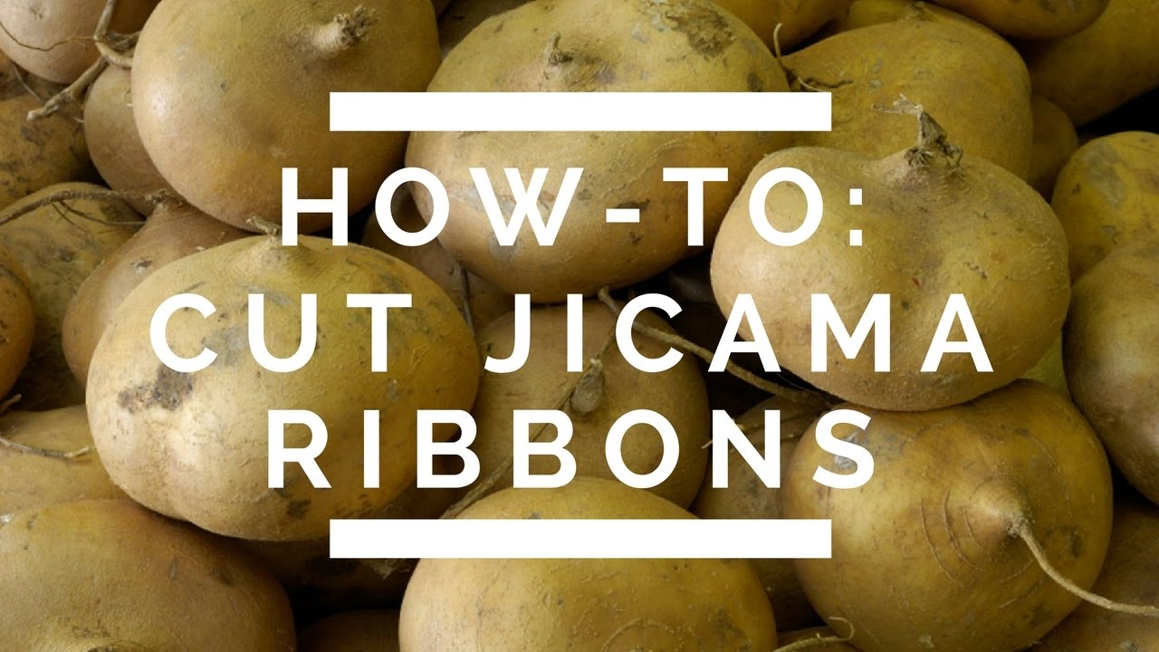 How-To: Cut Jicama Ribbons - YouTube