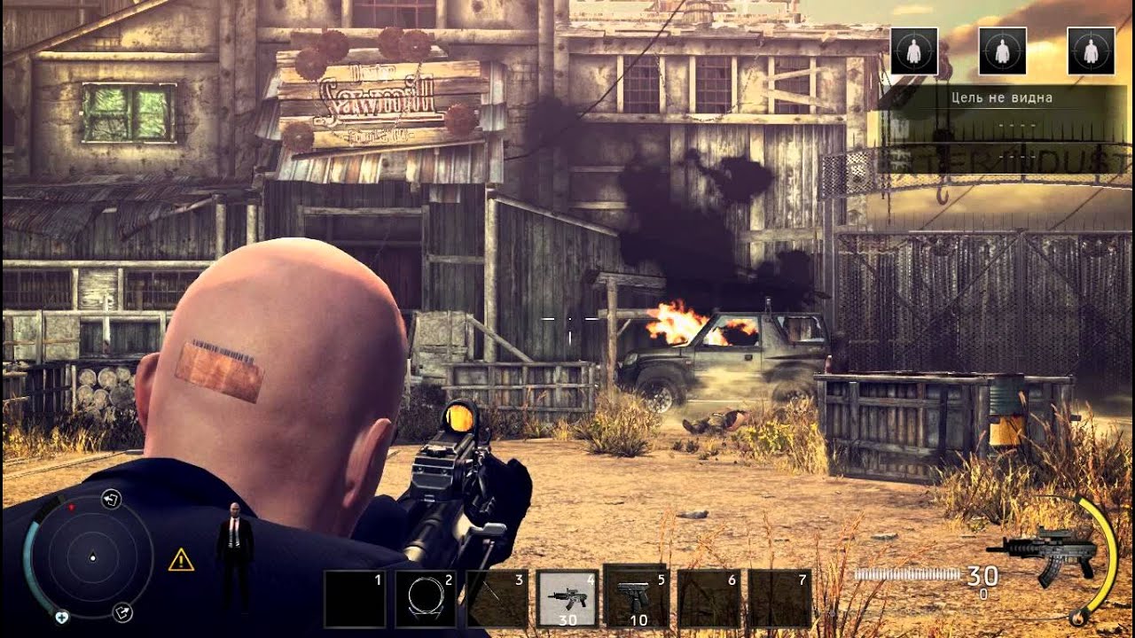 hitman absolution on Intel Celeron E3400 2.6Ghz - YouTube