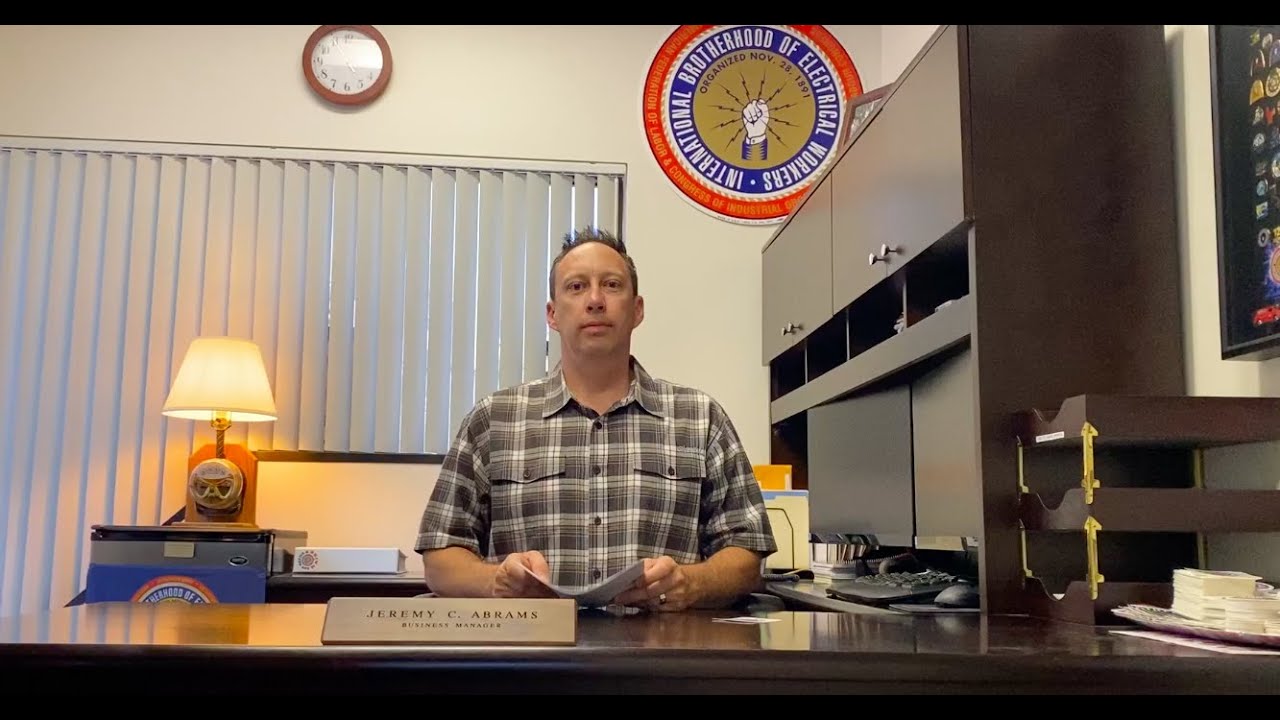 IBEW 569 Update from BM Jeremy Abrams - New Contract - YouTube