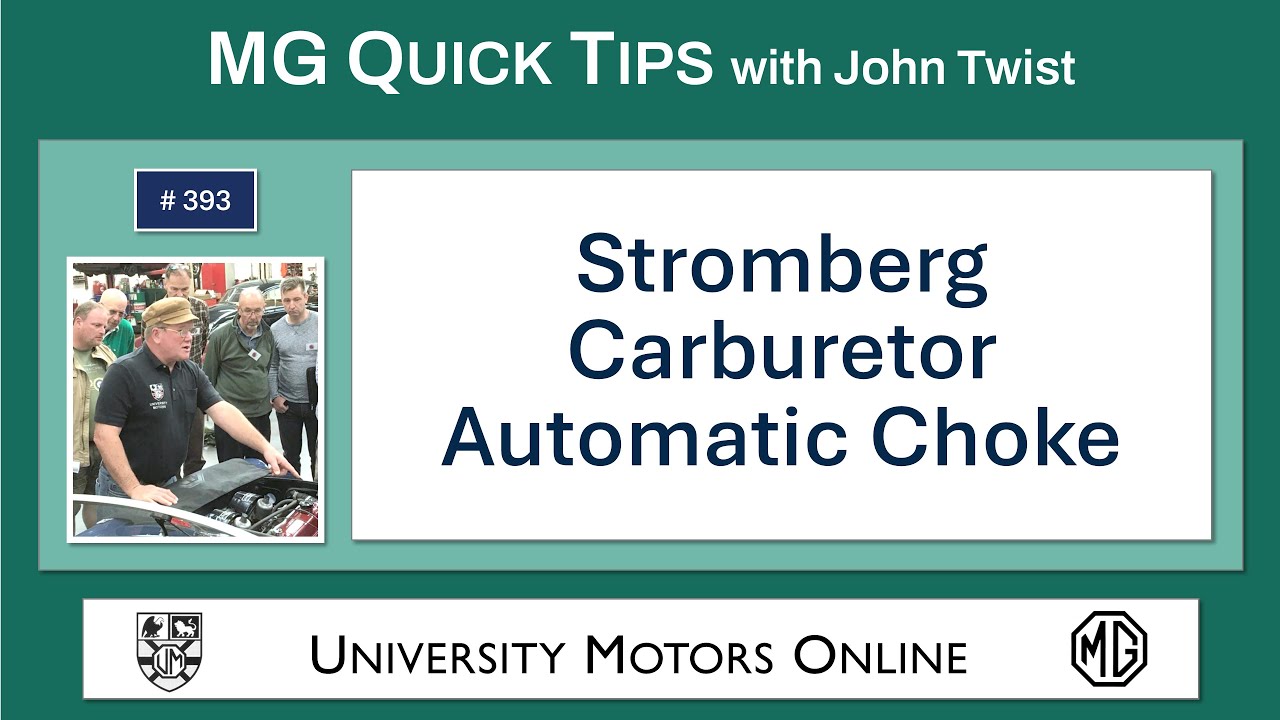 393 MG Tech | Stromberg Carburetor Automatic Choke - YouTube