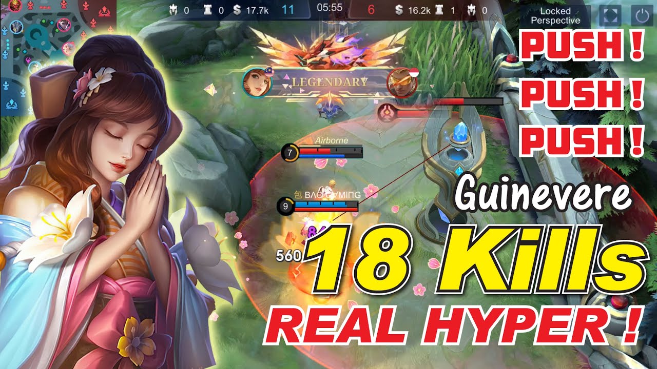 18 Kills Hyper Guinevere Perfect Jump ! 🥰Best Build Semi Tank and ...