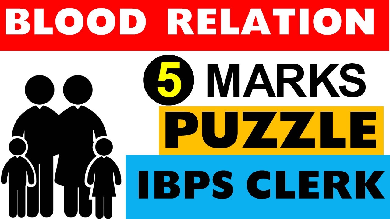 Blood Relation Puzzle For IBPS CLERK - YouTube