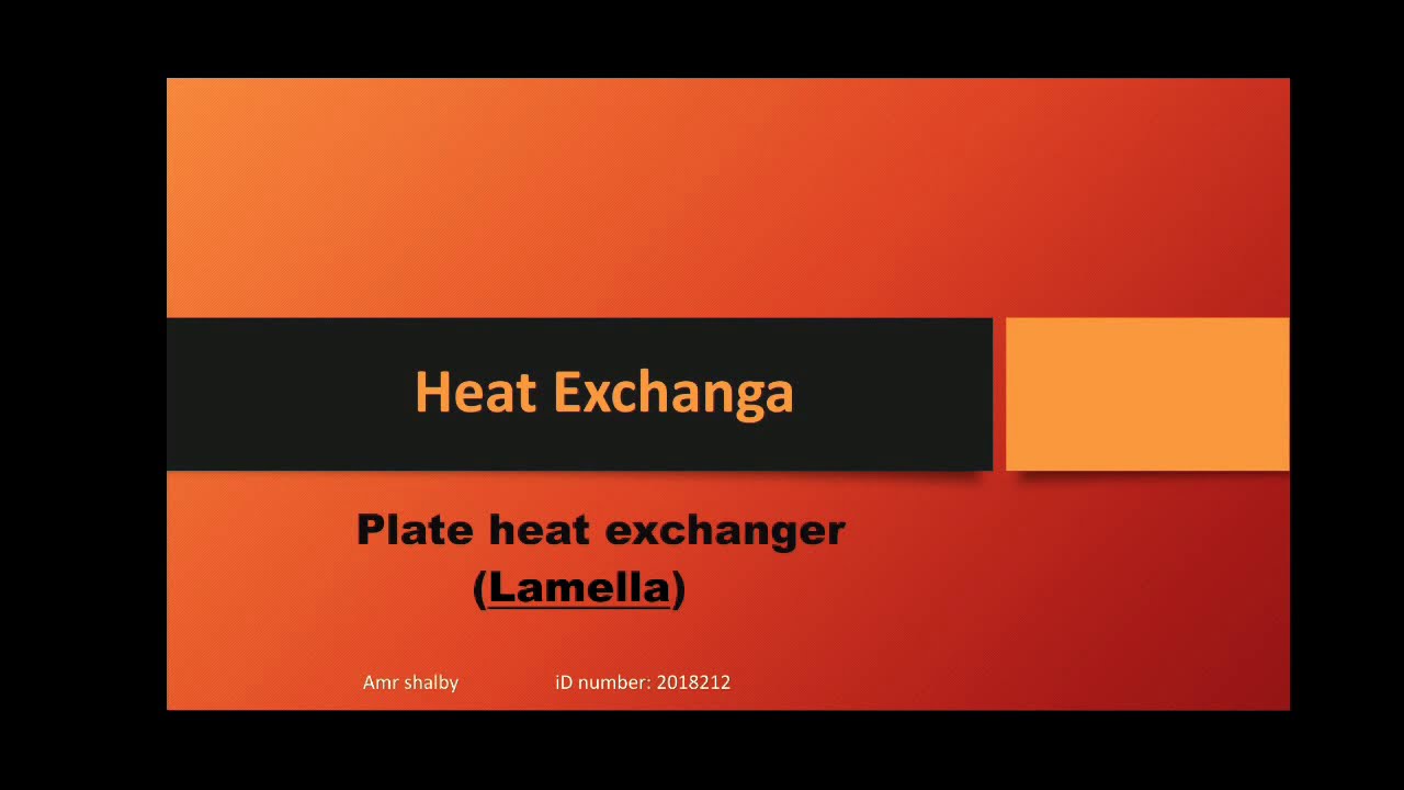 lamella heat exchanger - YouTube
