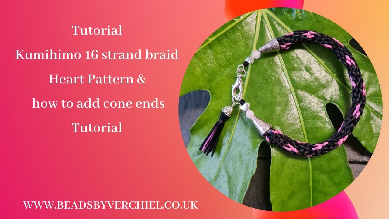 How to make a Kumihimo braid with a heart pattern - what to do with ...