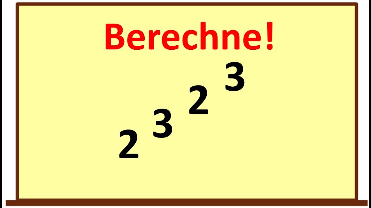Potenzieren von Potenzen - Berechnung eines Potenzturmes ...