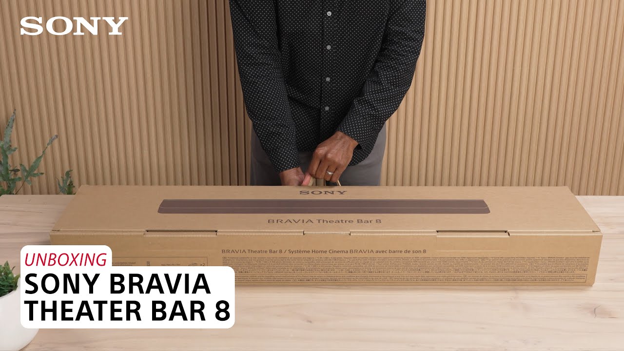 Sony | Learn how to unbox the BRAVIA Theater Bar 8 - YouTube