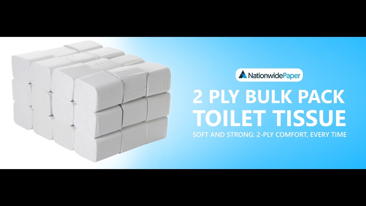 2 Ply Toilet Tissues - Bulk Pack Toilet Flats for Everyday Use - YouTube