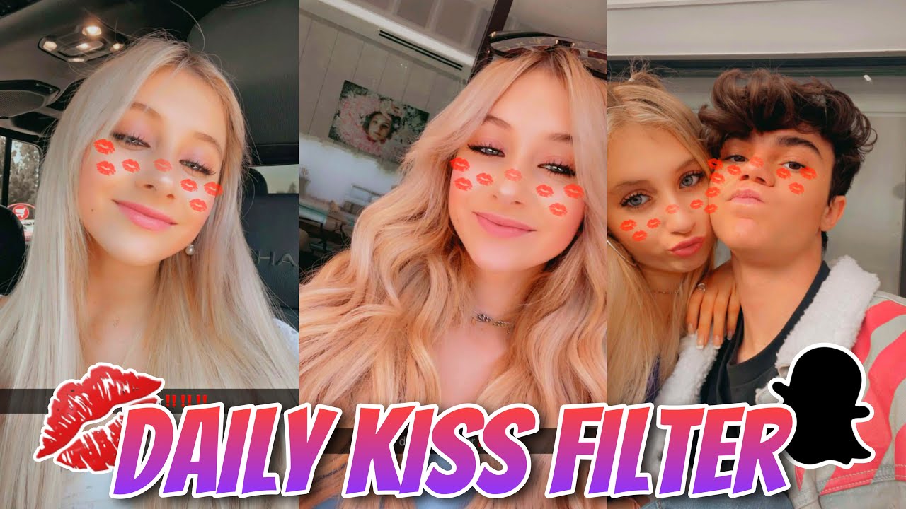 ALL ELLIANA'S DAILY KISS FILTER SNAPCHATS!💋 | The Squad Updates - YouTube