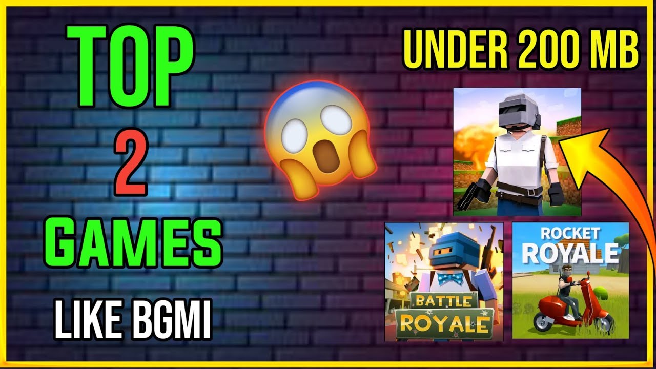 Top 2 Game Like bgmi & free under 200 MB || Best Battle Royal Game ...
