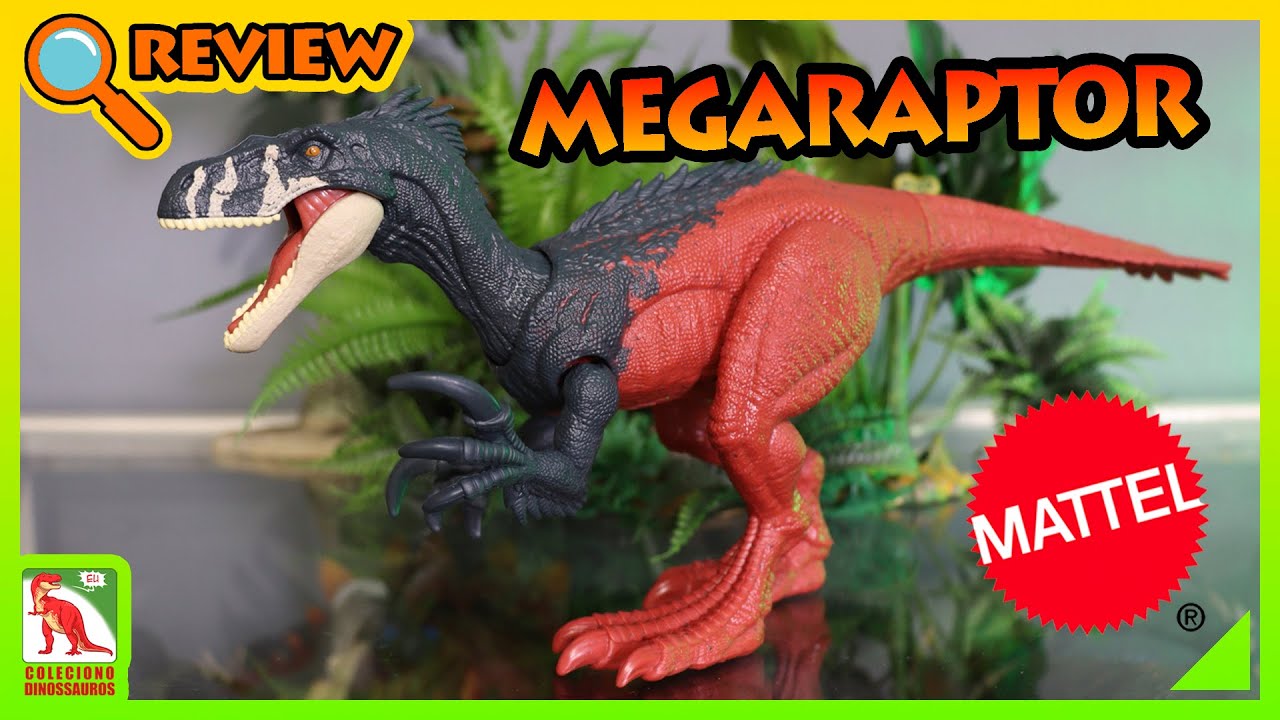 Megaraptor Ataca e Ruge Mattel Jurassic World - Review PT-BR - YouTube