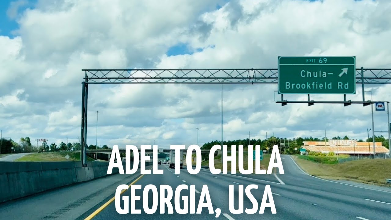 Driving from Adel to Chula, I-75 North, Georgia, USA - YouTube