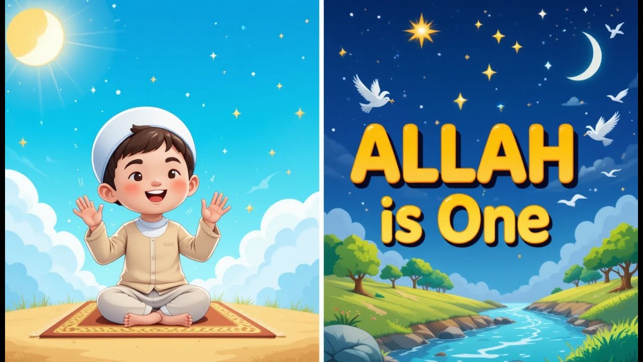 ALLAH Is One – A Beautiful Islamic Rhyme for Kids | Islamic poem for ...