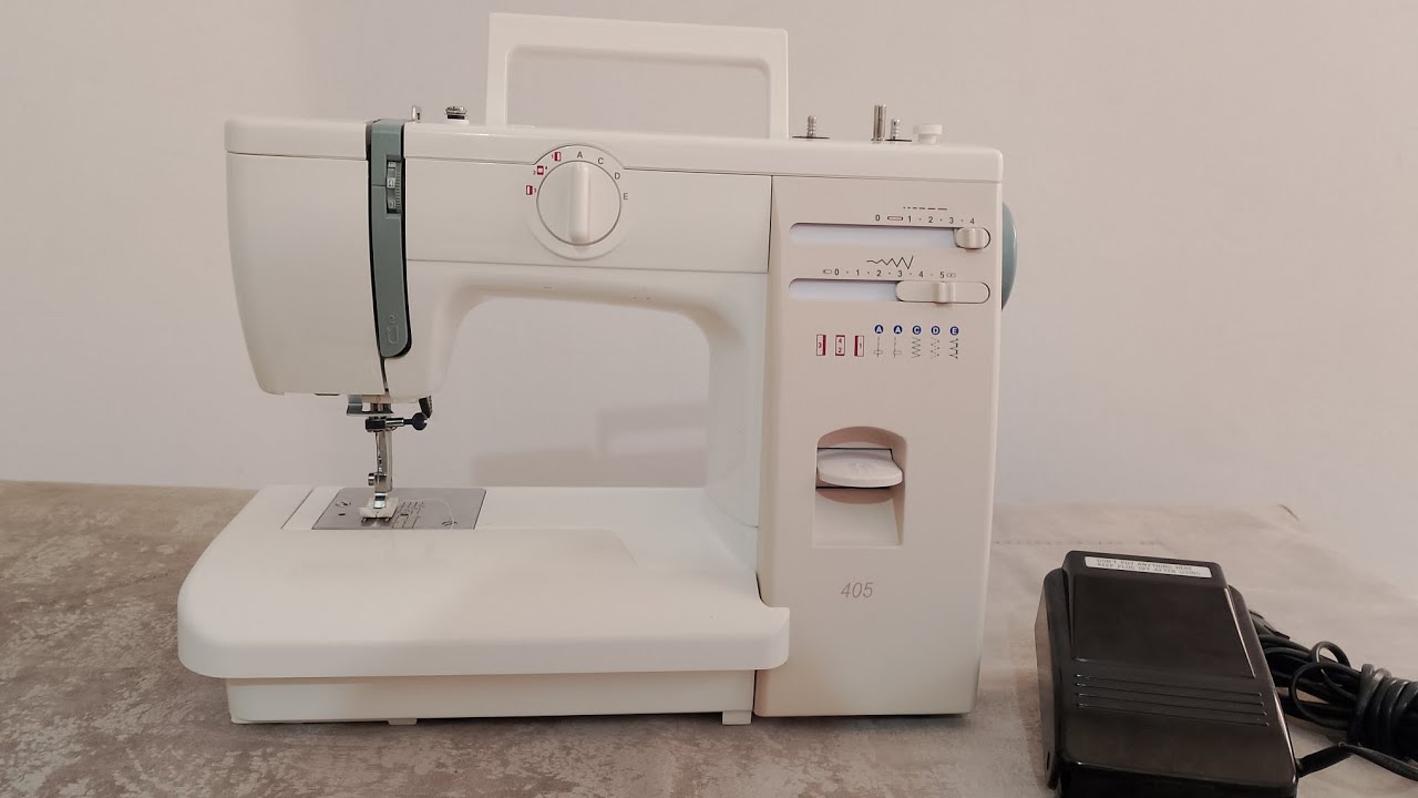 Présentation de la machine à coudre janome model 405 - YouTube