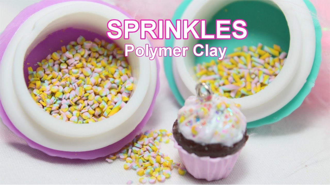 Mini Fast Tutorial - How To; Sprinkles - Polymer Clay - DIY - YouTube