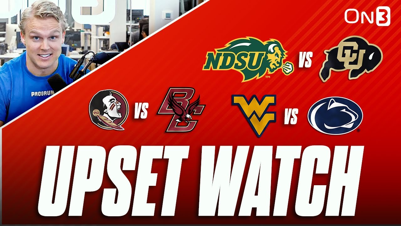 CFB Week 1 UPSET ALERT? | Colorado vs North Dakota State, WVU vs Penn ...
