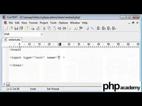 How to Embed PHP Code inside HTML Code [Hindi] - YouTube