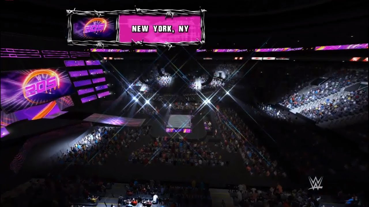 WWE 2K18 : 205 LIVE ARENA, ENTRANCES & SUPERSTARS (CONCEPT) - YouTube