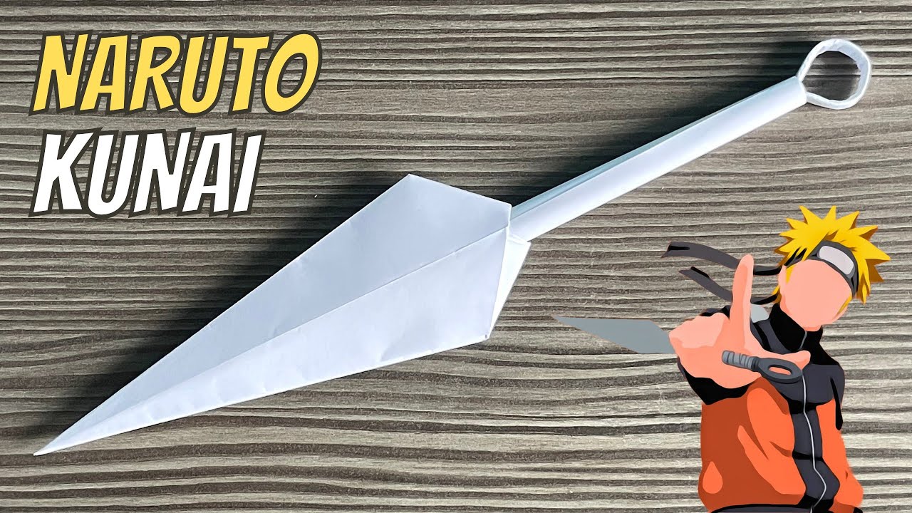 DIY - How To Make A Naruto Kunai | Easy Origami - YouTube
