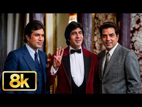 John Jani Janardhan | 8K Video Song | Mohammed Rafi | Amitabh Bachchan | Naseeb Movie