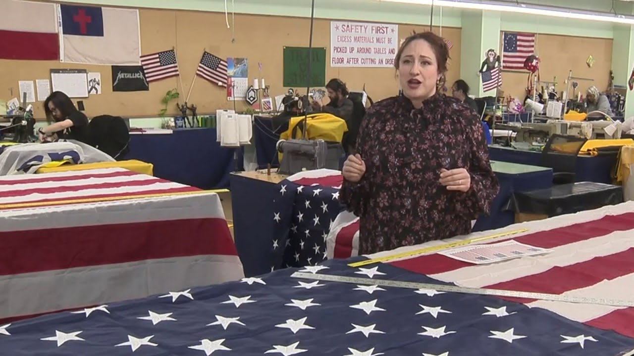 San Antonio-made flags fly high at US presidential inaugurations - YouTube