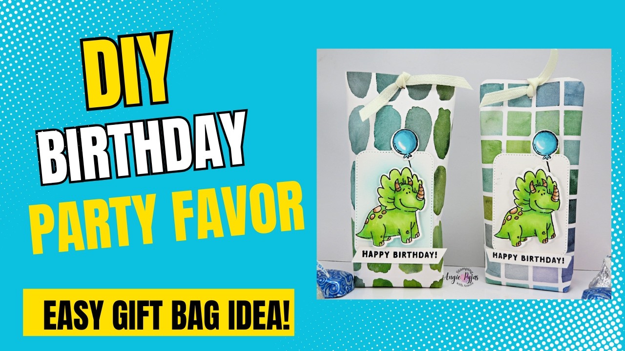 Diy Birthday Gift Bag with Paper - Easy Birthday Party Favors - YouTube
