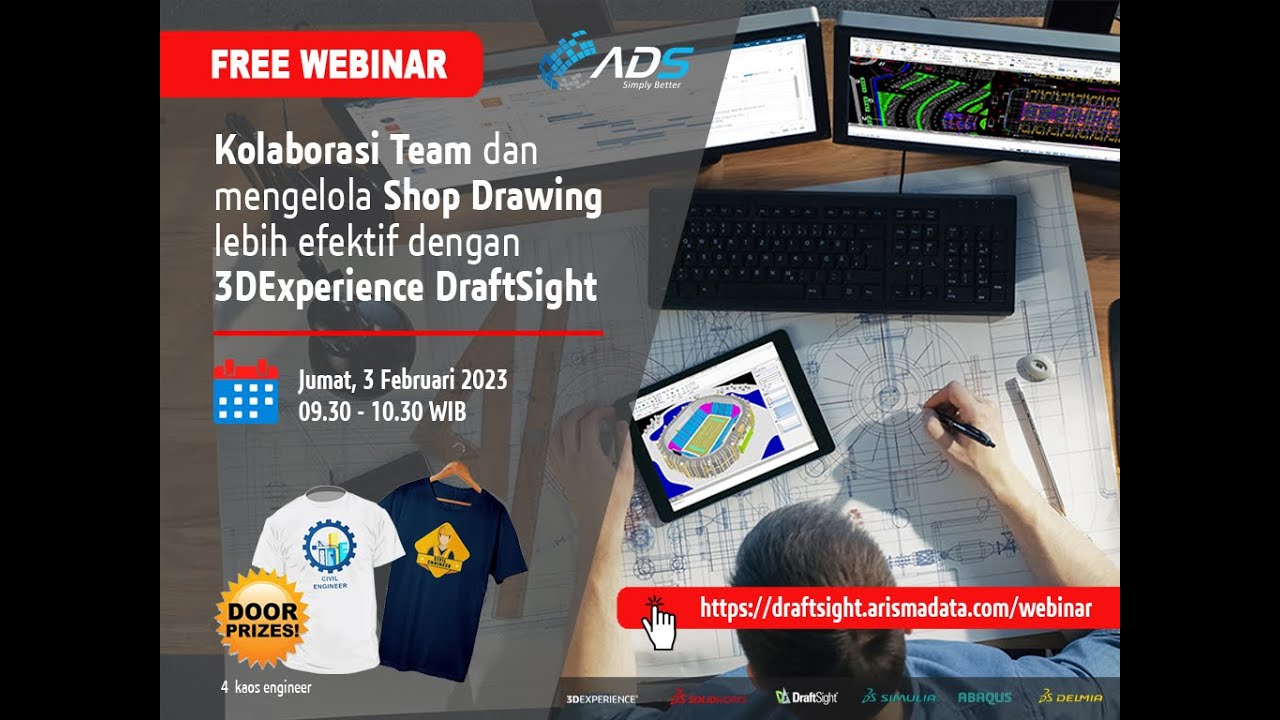 Webinar Management Shop Drawing dengan 3DEXPERIENCE DraftSight - YouTube