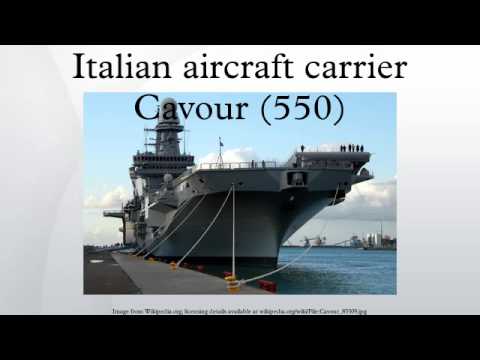 Italian aircraft carrier Cavour (550) - YouTube